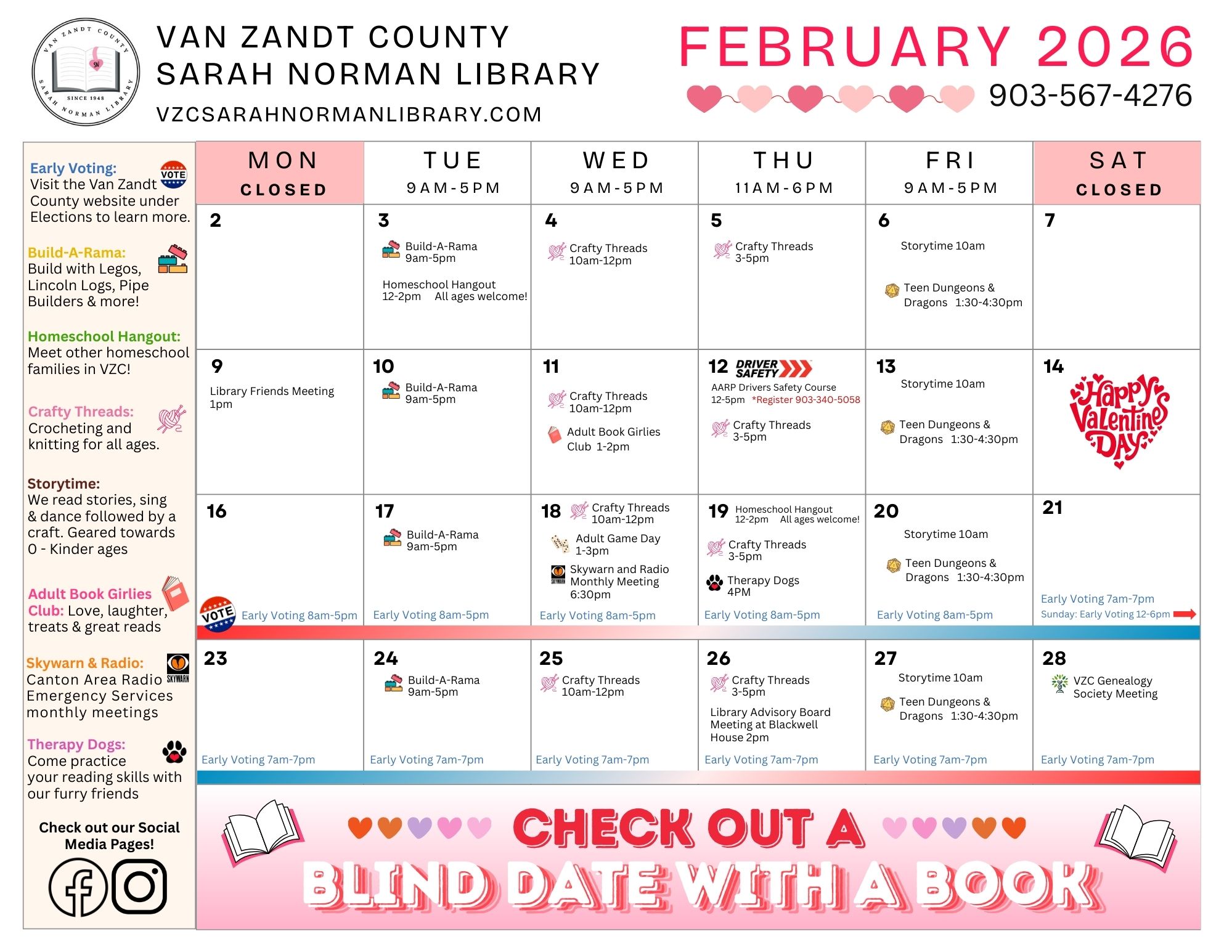Homepage - Van Zandt County Sarah Norman Library